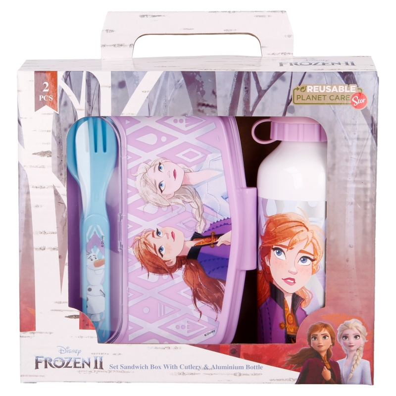 SADA BOX S PŘÍBOREM A ALU LÁHEV NA PITÍ FROZEN - For Kids - Obchod Disney