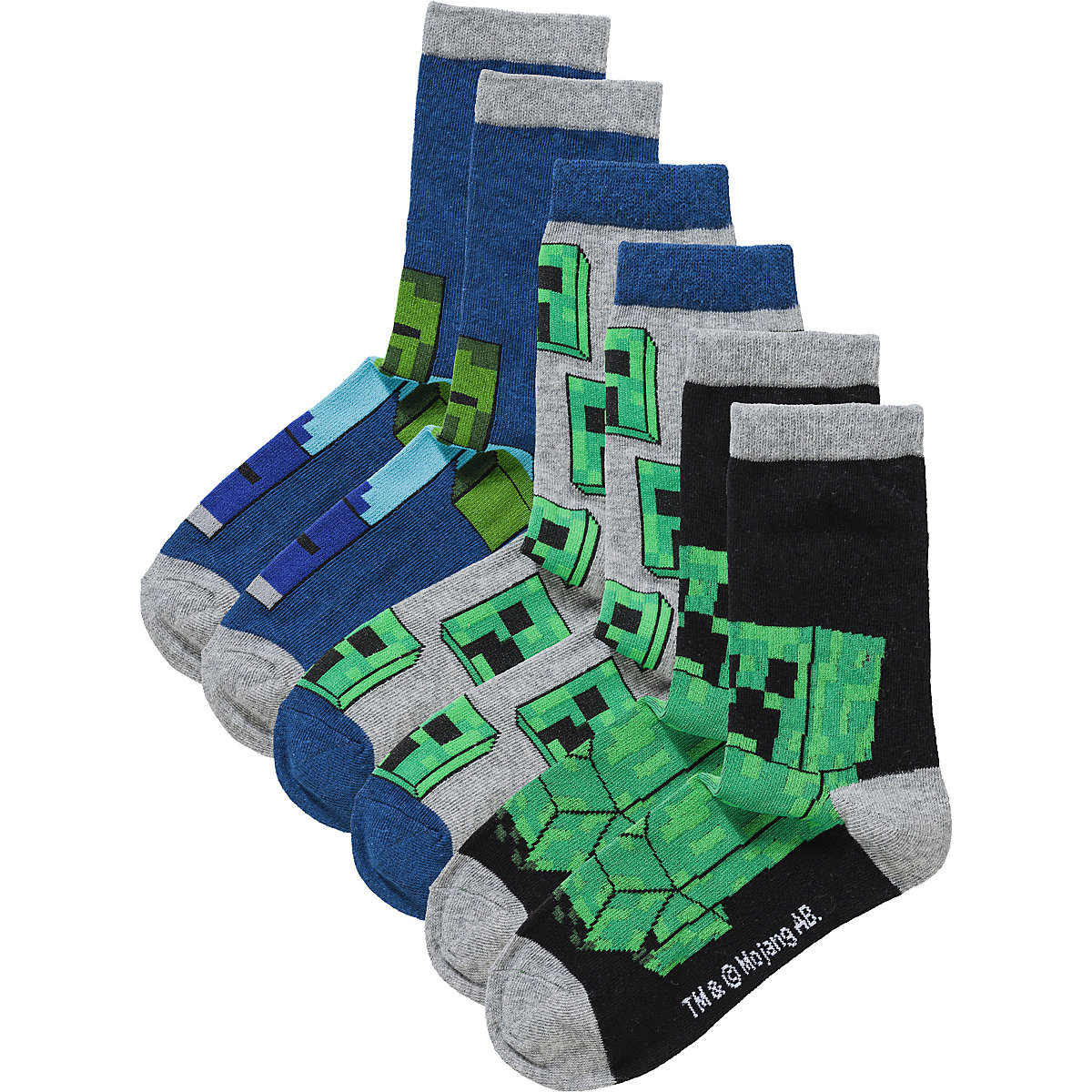 SADA 3 KS PONOŽKY MINECRAFT - For Kids - Velkoobchod pro děti
